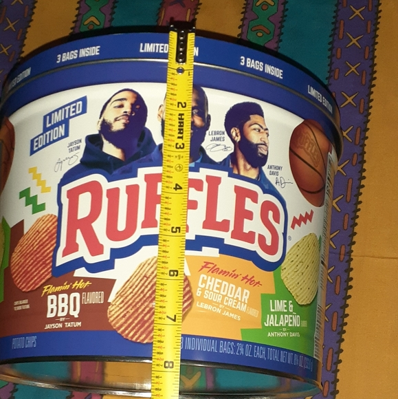 NBA | Other | Ruffles Limited Edition Tin Can Nba Lebron James Anthony ...